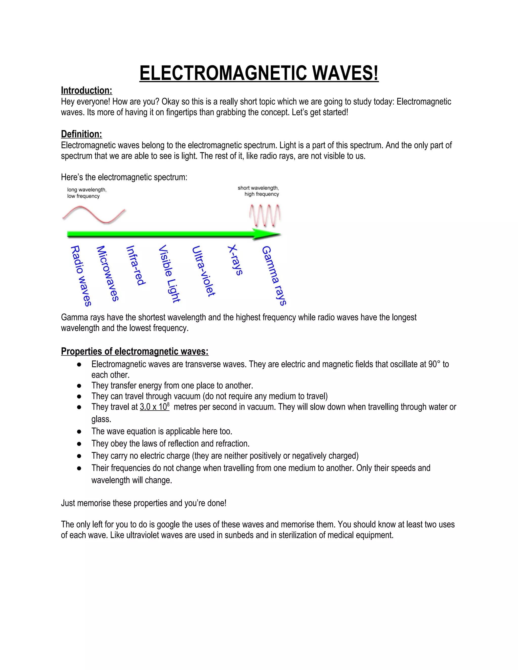 Electromagnetic waves | DOC