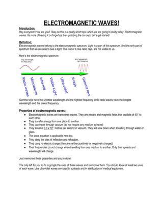 Electromagnetic waves | DOC