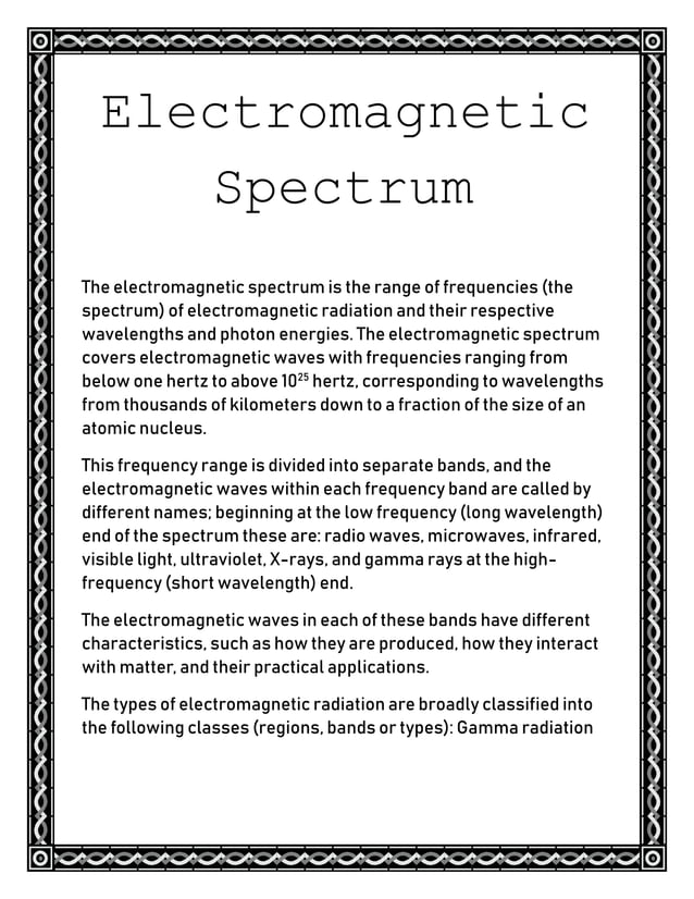 Project physic Electromagnetic Waves.docx | Physics | Science