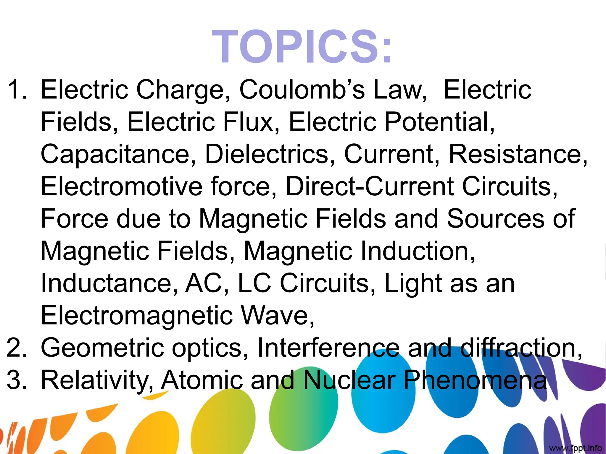 General physics 2 - Electromagnetic Waves | PPT