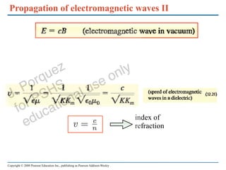 Electromagnetic waves and optics | PDF