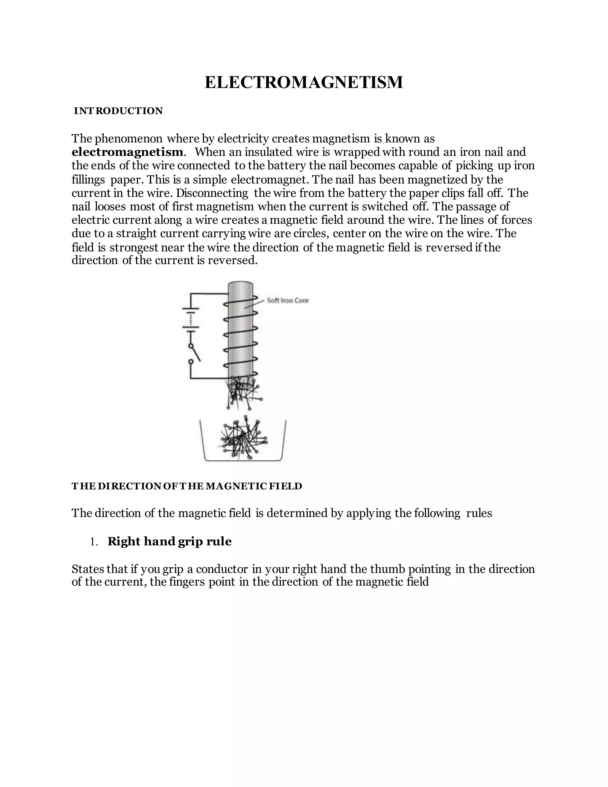 Electromagnetism | DOCX