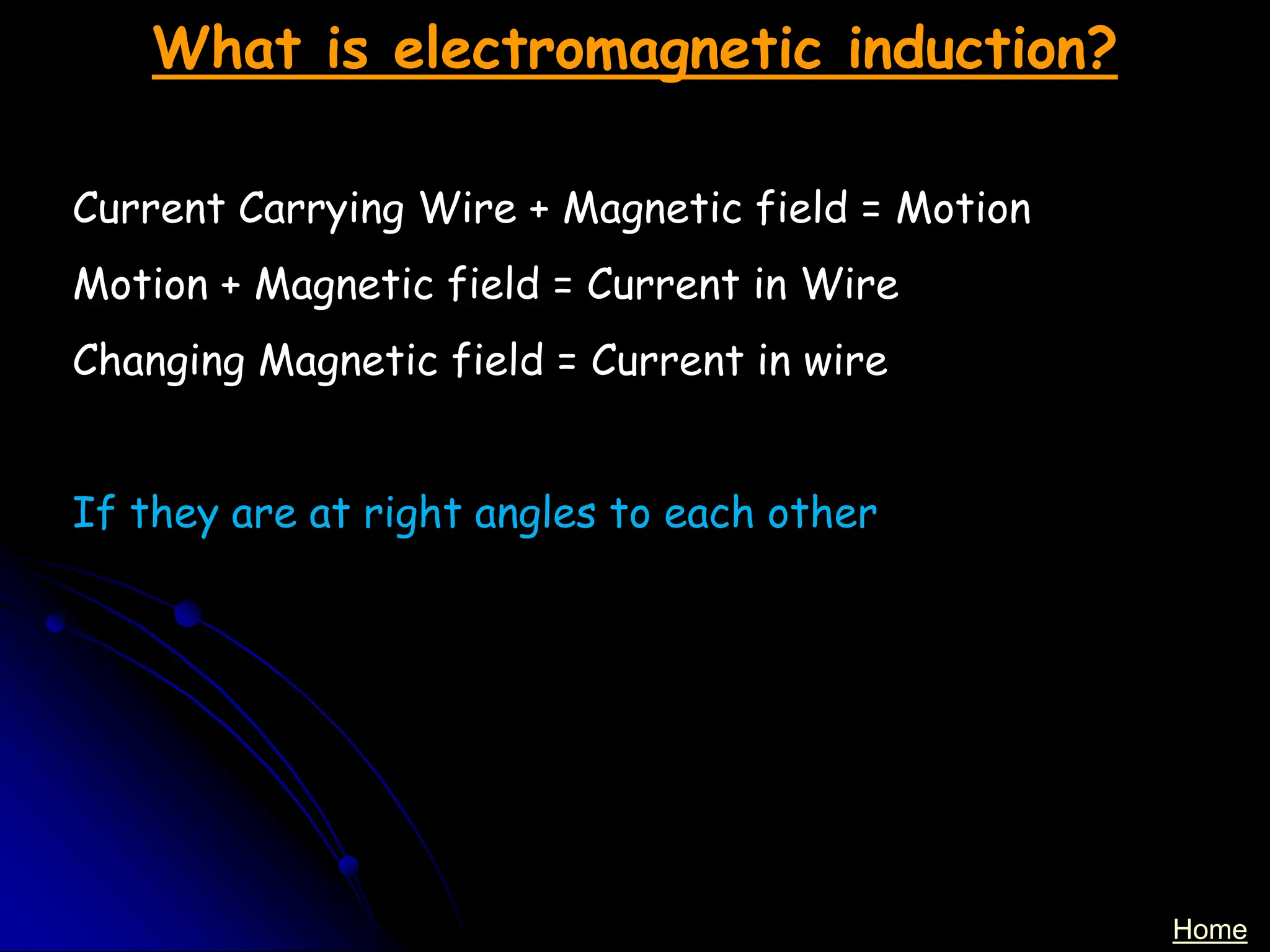 Electromagnetism Principles And Theory With Some Applications Ppt