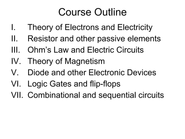 Electromagnetism, electricity and digital electronics | PPT