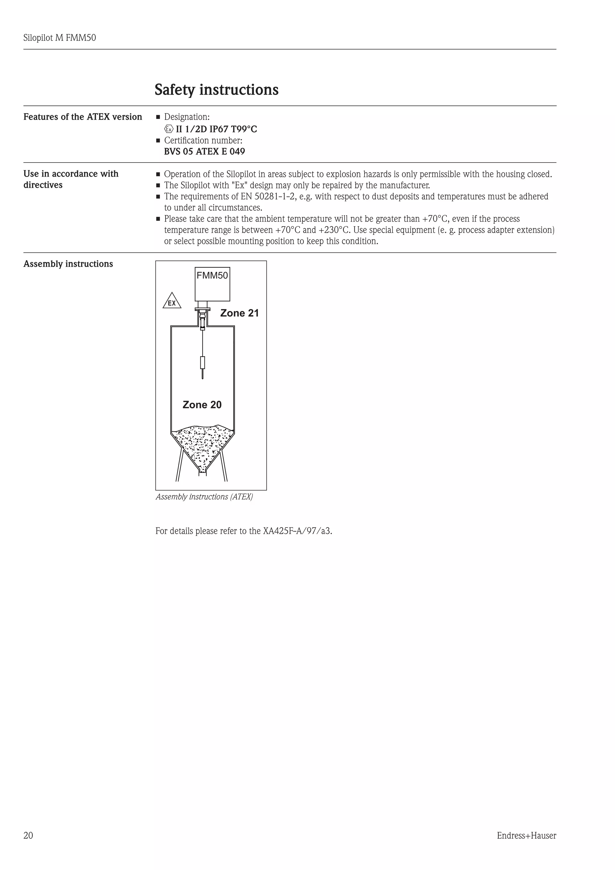 Electromechanical Level Measuring System-Silopilot M FMM50 | PDF
