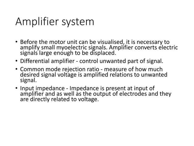 Electromyography | PPTX | Computer Peripherals | Computing