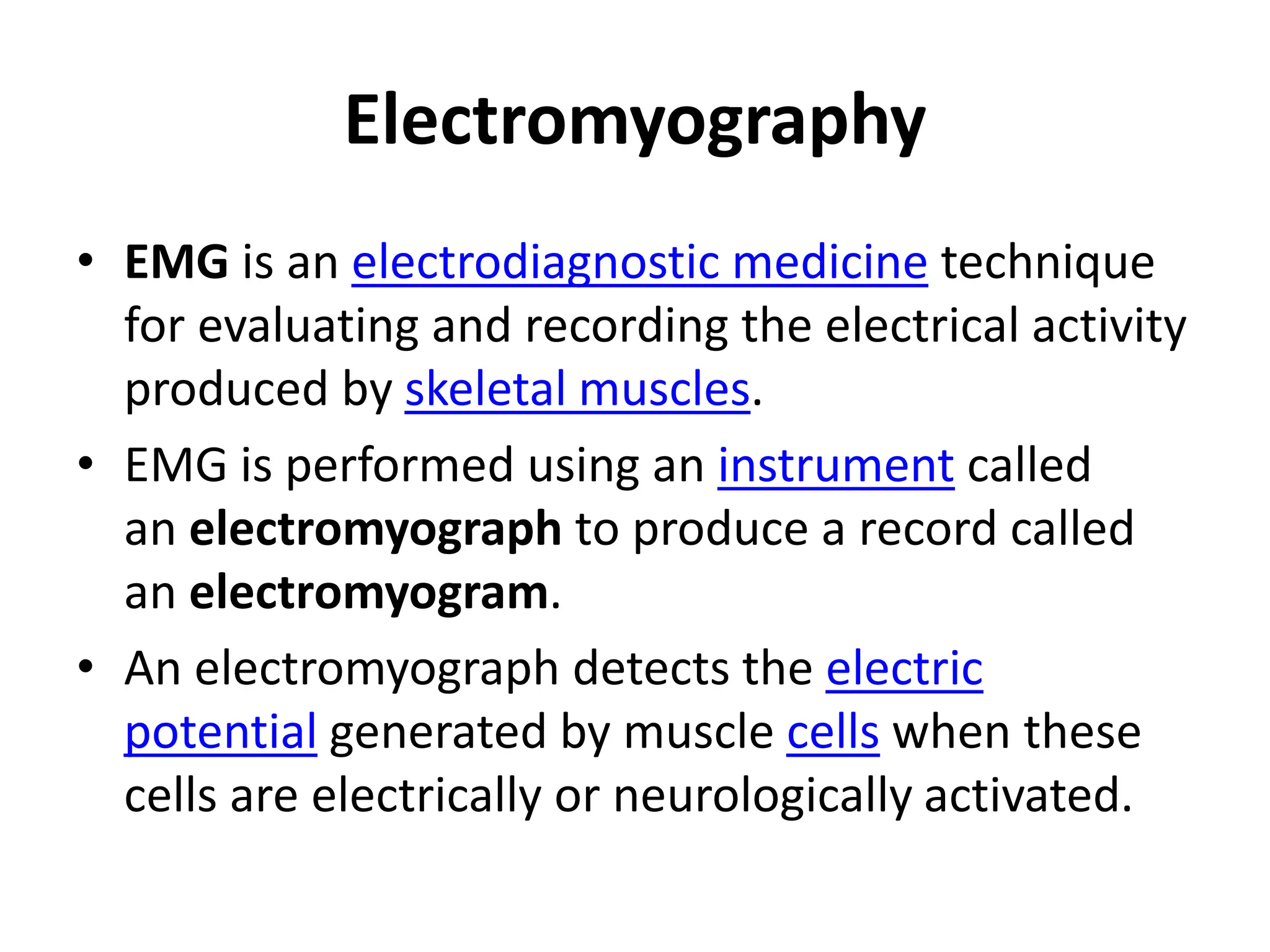 Electromyography.pptx for electrical diagnosed | PPTX | Brain and Nervous System Disorders ...