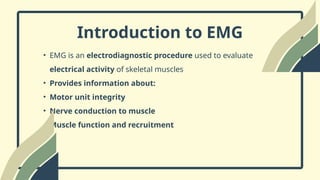 Electromyography (EMG) in Physiotherapy: Principles, Procedure ...