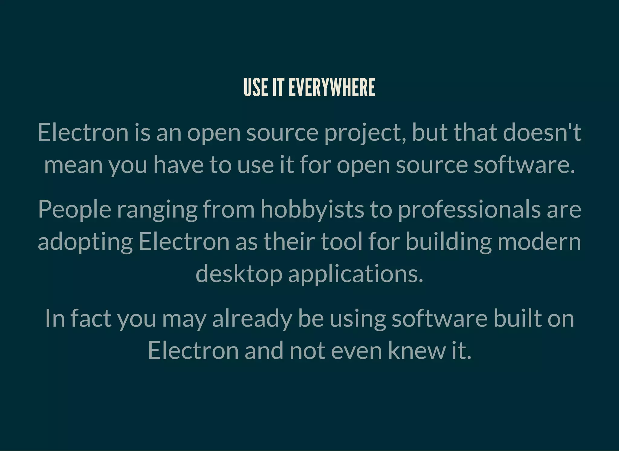 Electron Firenze 2020: Linux, Windows o MacOS? | PPT