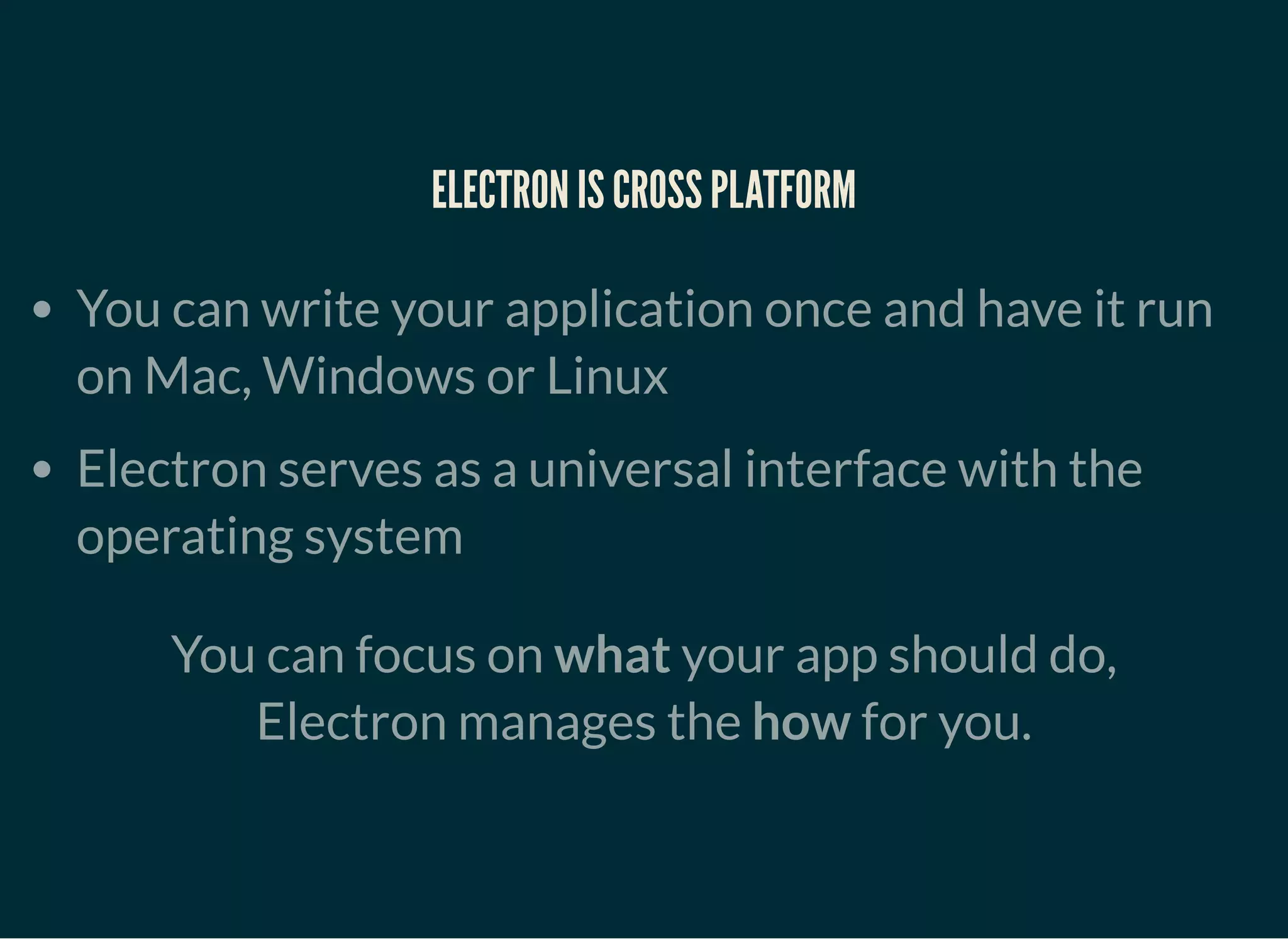 Electron Firenze 2020: Linux, Windows o MacOS? | PPT