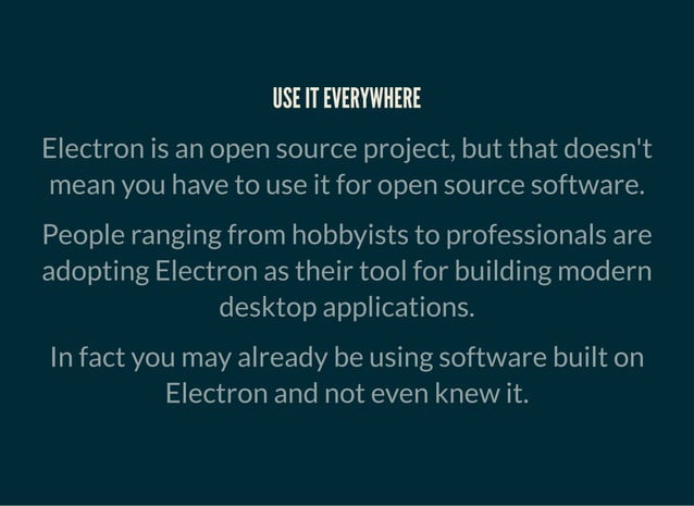 Electron: Linux, Windows or Macos? | PPT