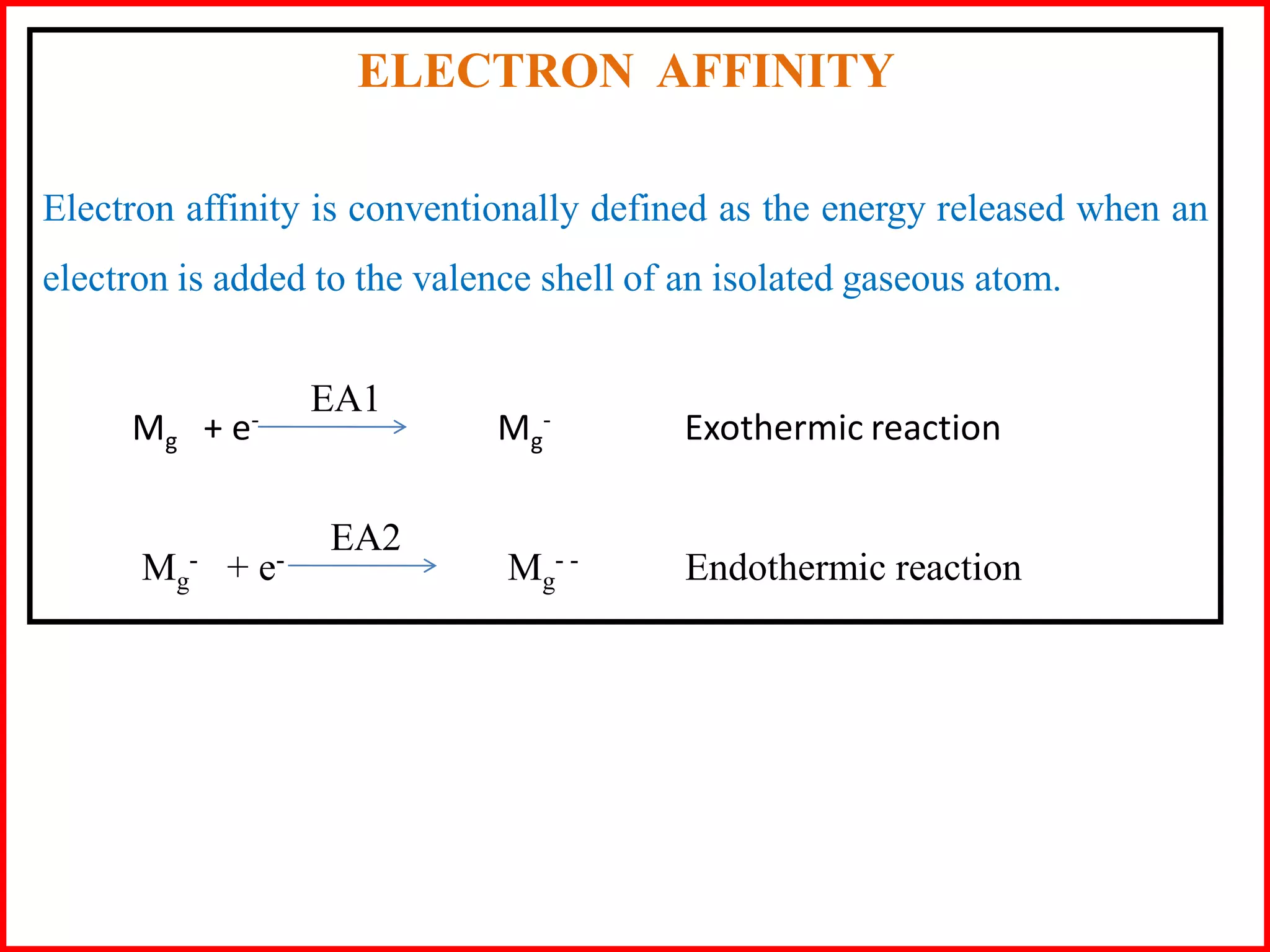 Electron affinity | PDF