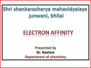 Electron affinity | PDF