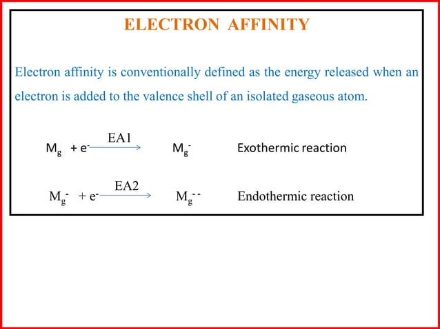 Electron affinity | PDF | Chemistry | Science