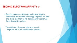 ELECTRON AFFINITY AND ITS TRENDS Chemistry.pptx