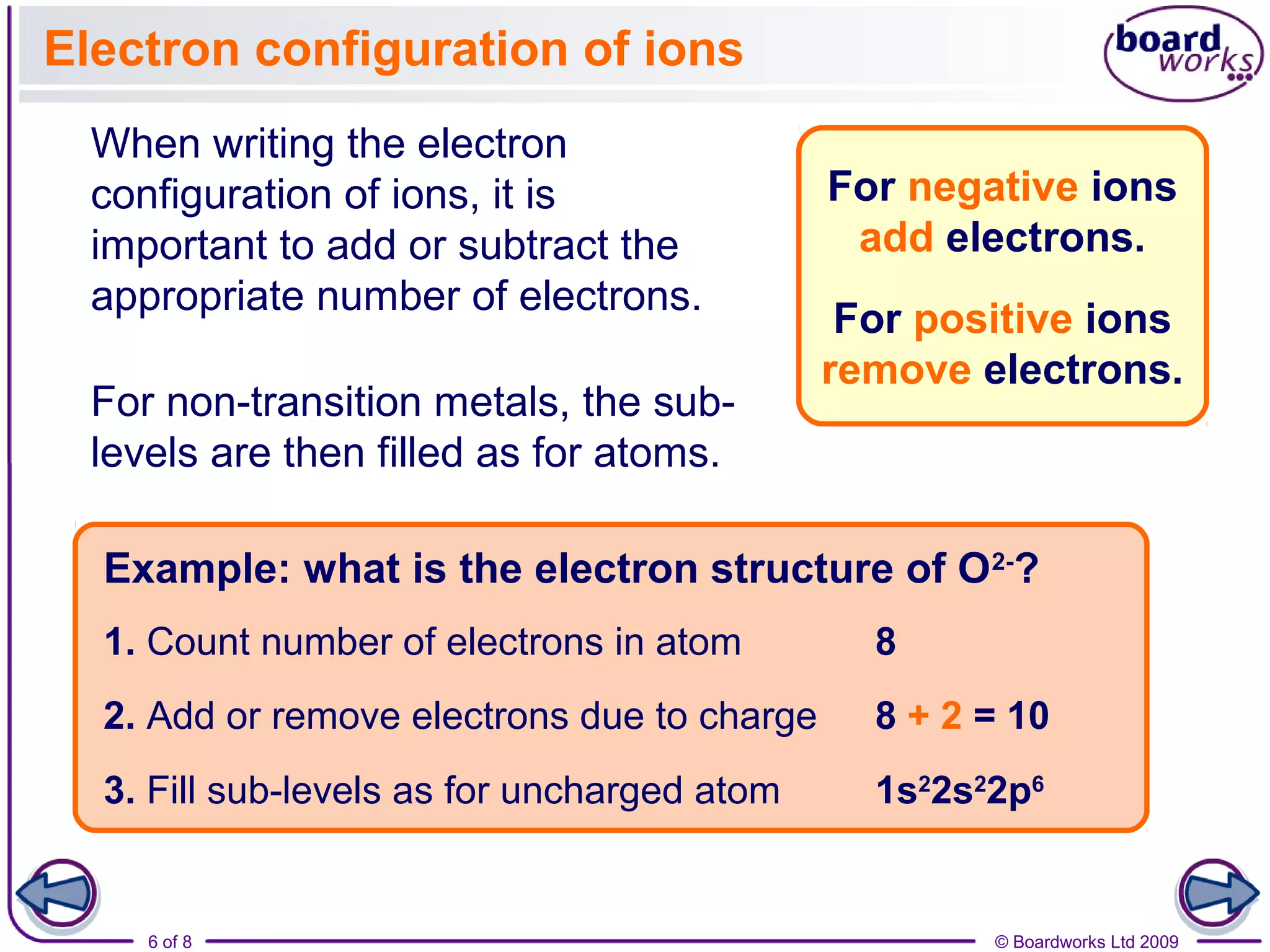 Electron arrangement part 3 electron configuration | PPT