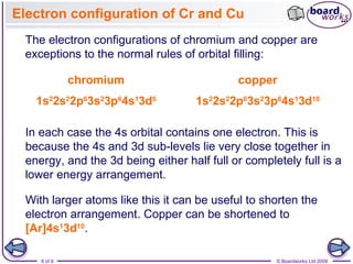 Electron arrangement part 4 orbitals and spin | PPT