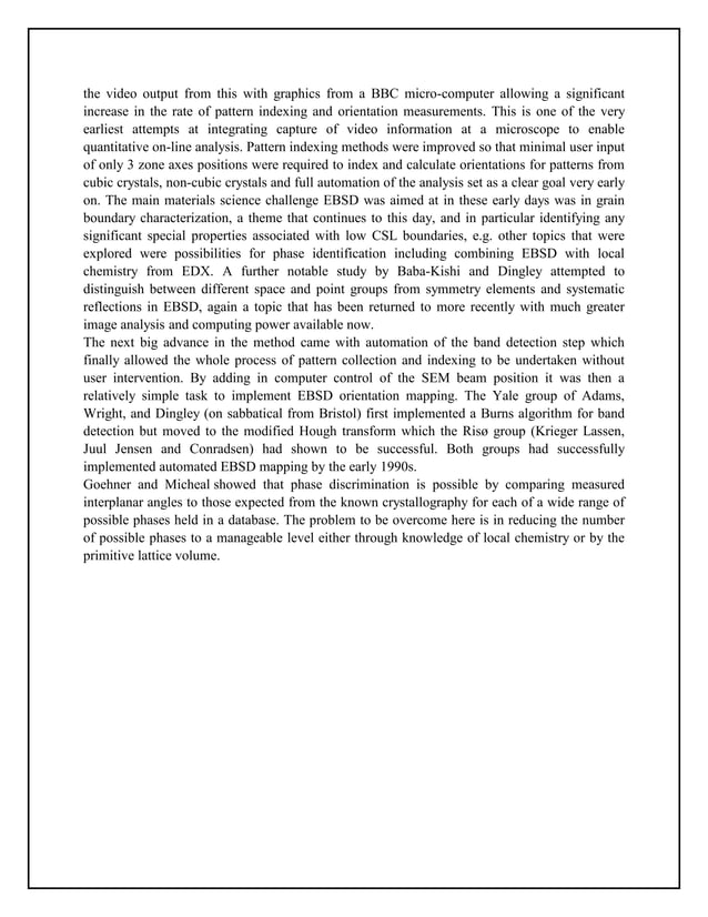 Electron backscatter diffraction in materials | PDF | Chemistry | Science