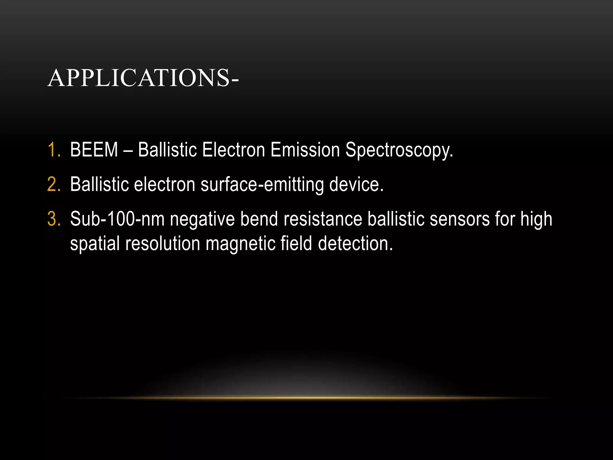 Electron ballistics | PPTX