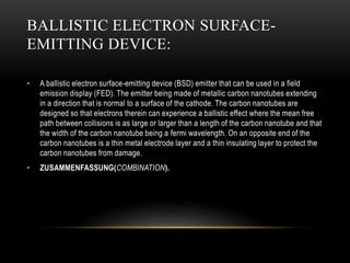 Electron ballistics | PPTX