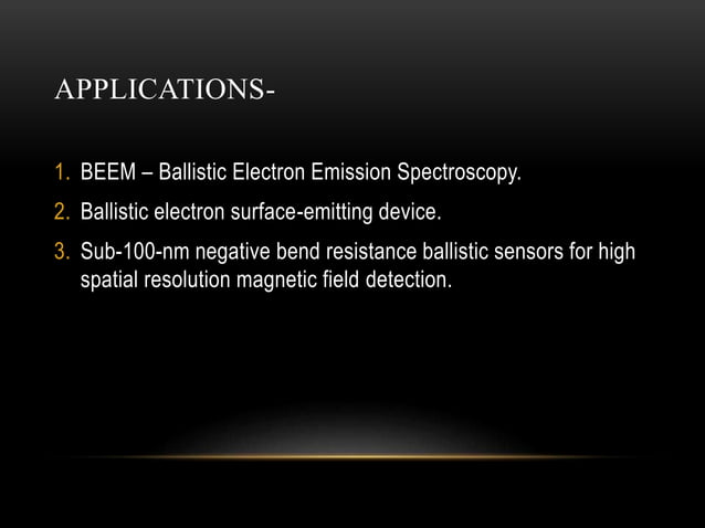 Electron ballistics | PPTX