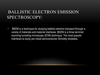 Electron ballistics | PPTX