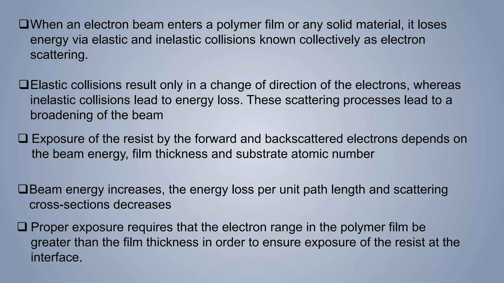 Electron beam lithography | PPTX