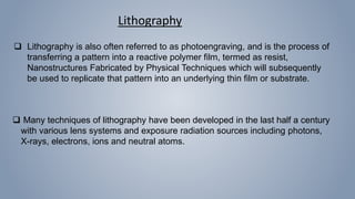 Electron beam lithography | PPTX