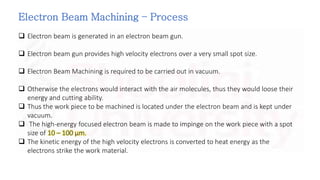 Electron beam machining | PPTX