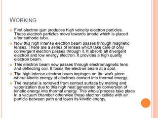 Electron beam machining | PPTX