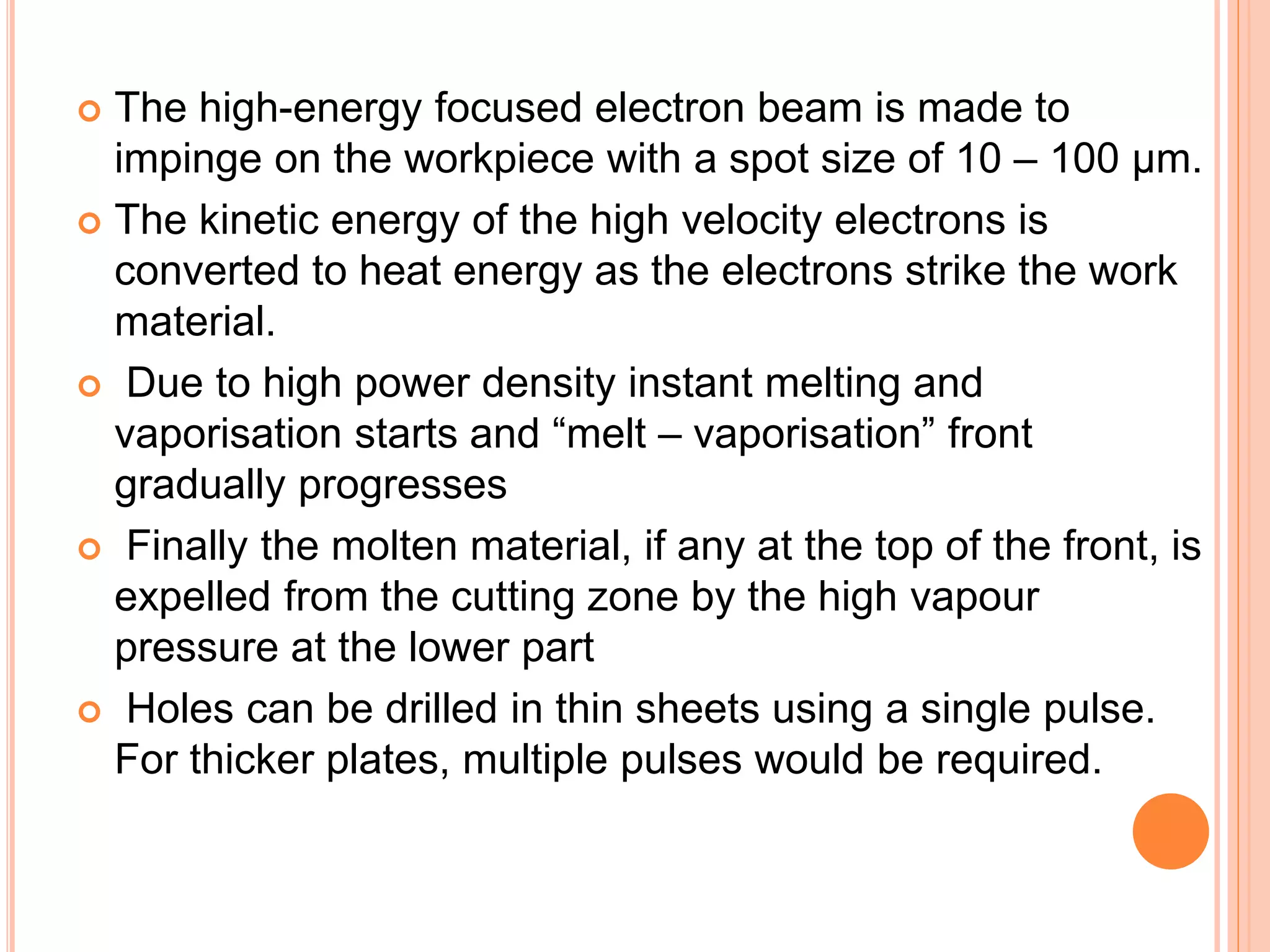 Electron beam machining (EBM) | PPTX