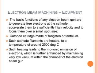 Electron beam machining (EBM) | PPTX