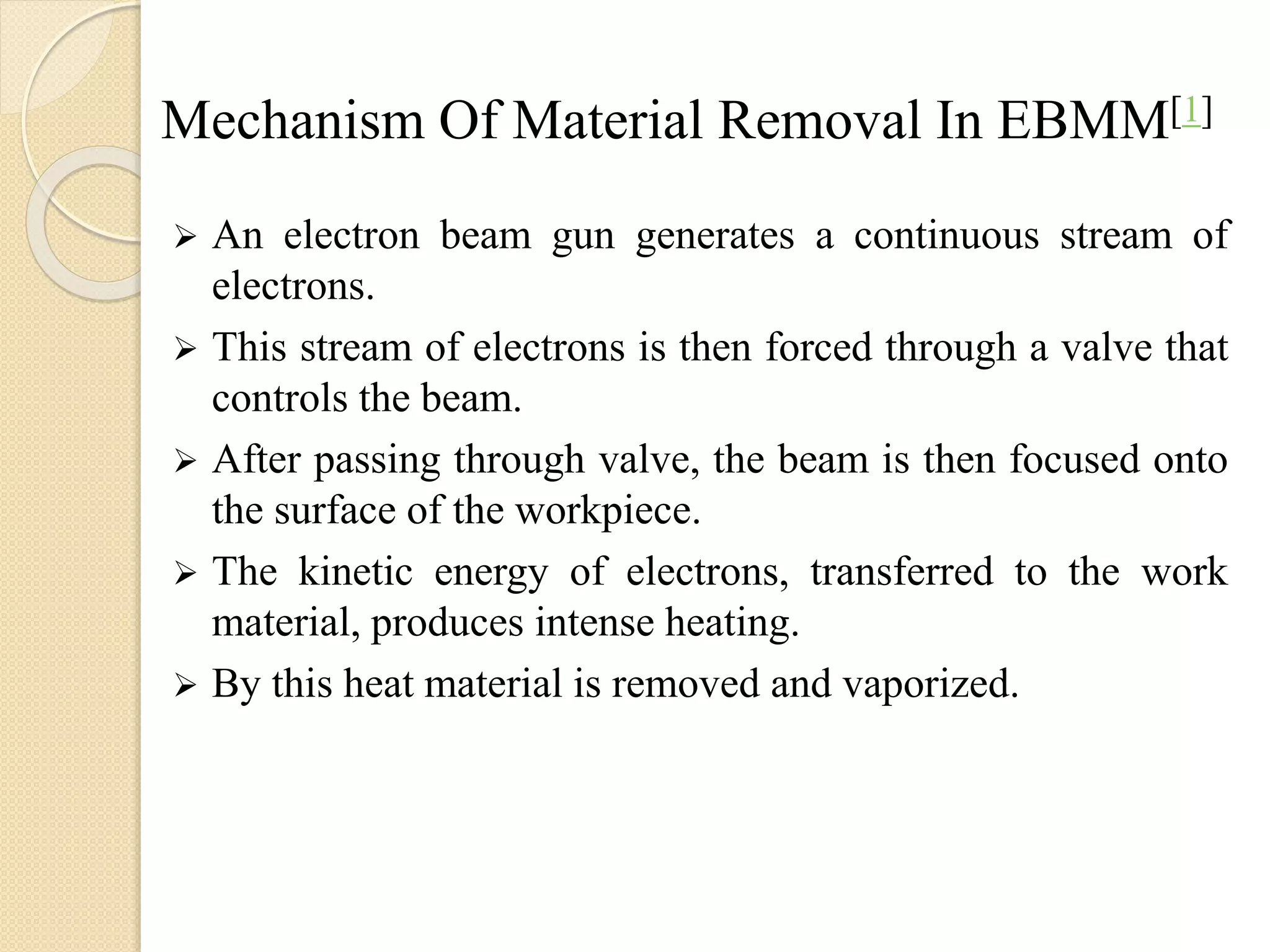 Electron beam micromachining | PPTX