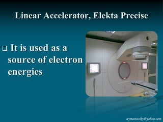 Dosimetric Evaluation of High Energy Electron Beams Applied in ...