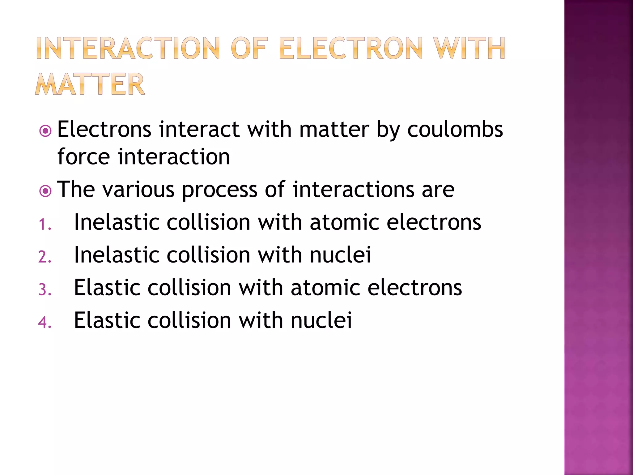 Electron beam radiotherapy | PPTX