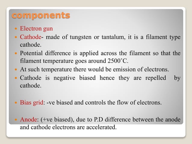 Electron beam technology | PPTX
