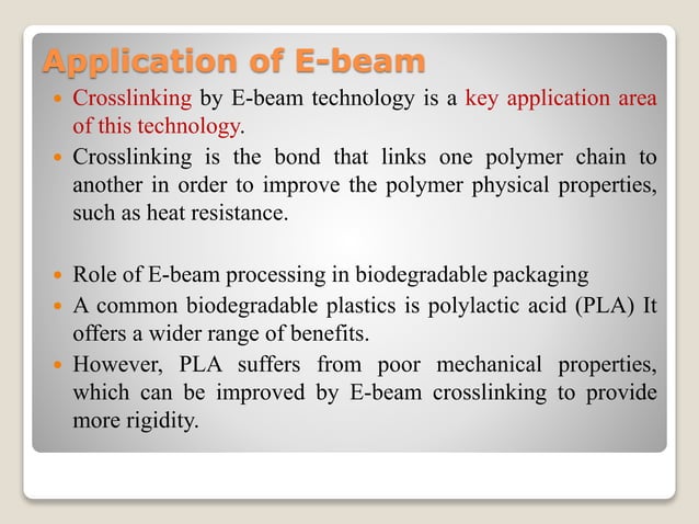 Electron beam technology | PPTX