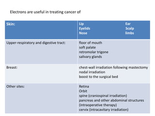 Electron beam therapy | PPTX