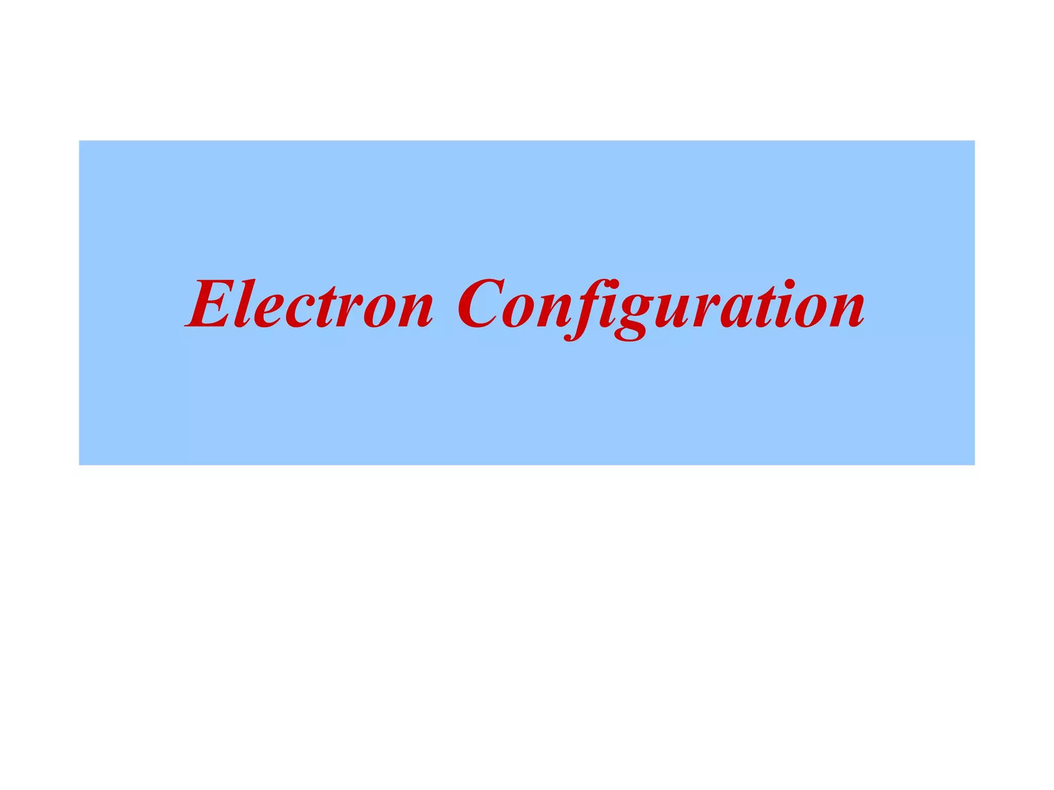 Electron configuration | PPT