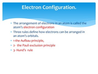 Electron configuration | PPTX