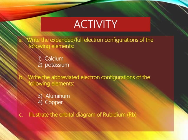 Electron Configuration | PPTX | Chemistry | Science