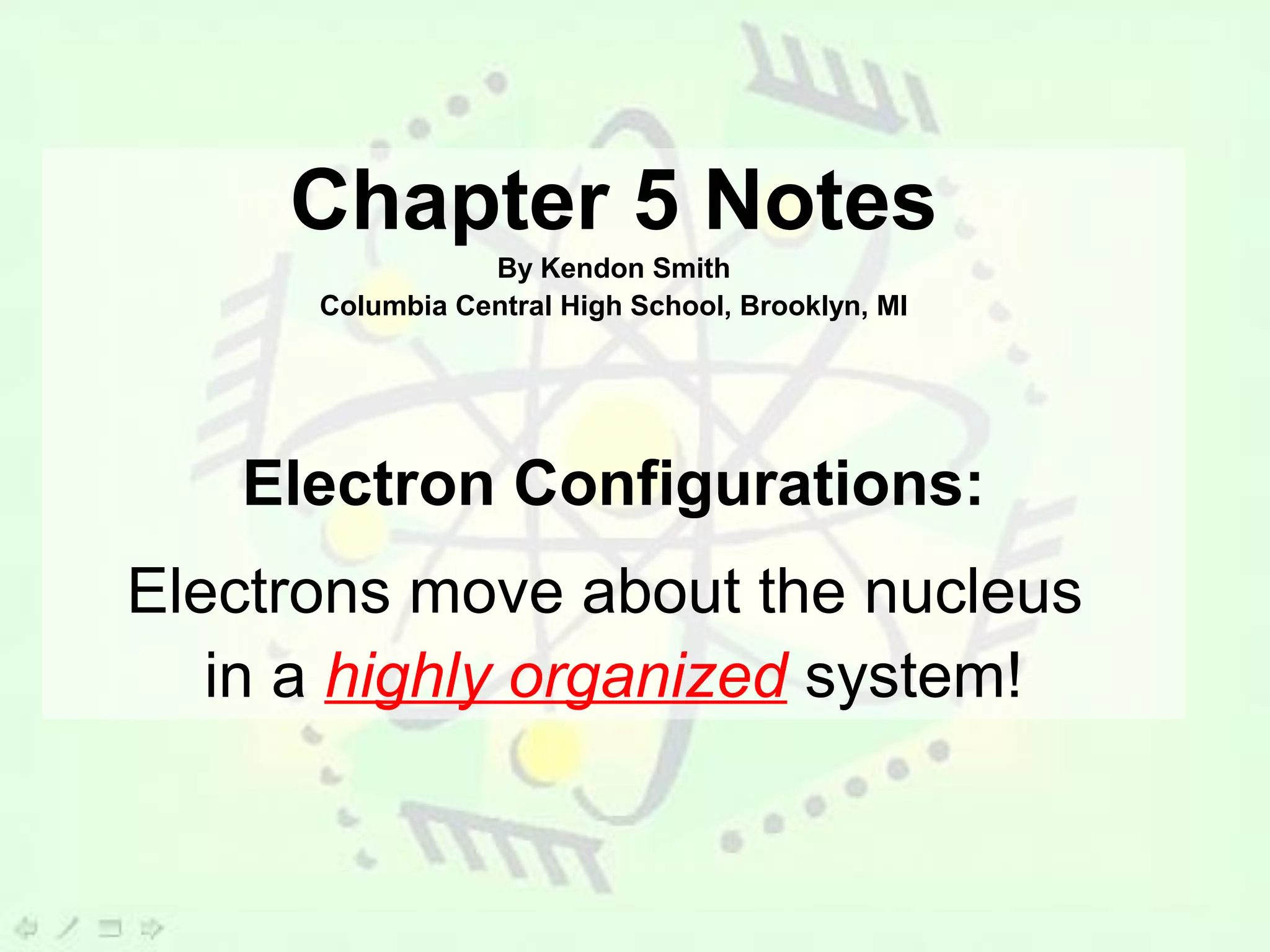 Chapter 5 - Electron Configurations | PPT