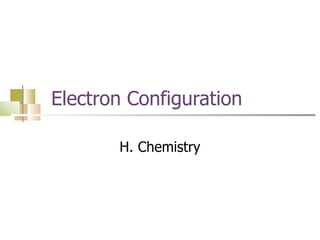 Electron configurations 1a presentation | PPT