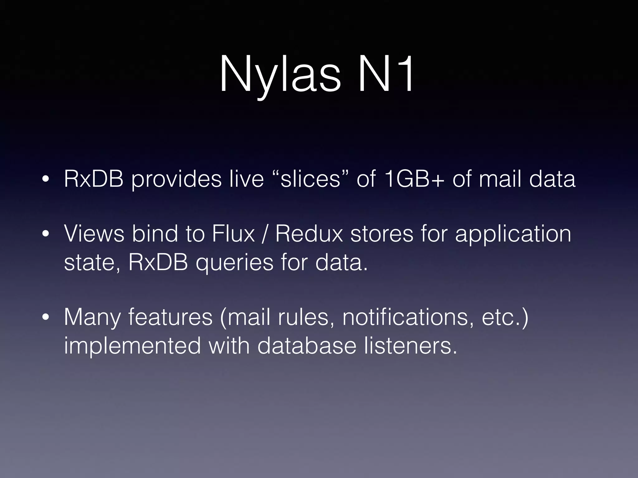 Electron, databases, and RxDB | PPT