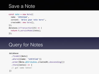 Electron, databases, and RxDB | PPT