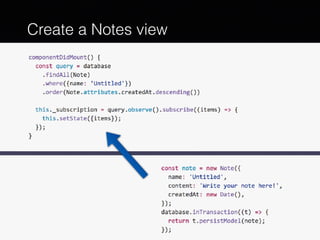 Electron, databases, and RxDB | PPT