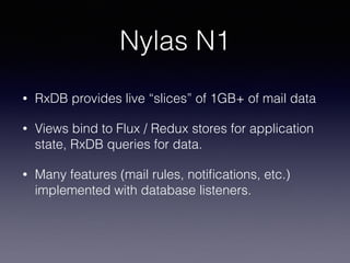 Electron, databases, and RxDB | PPT