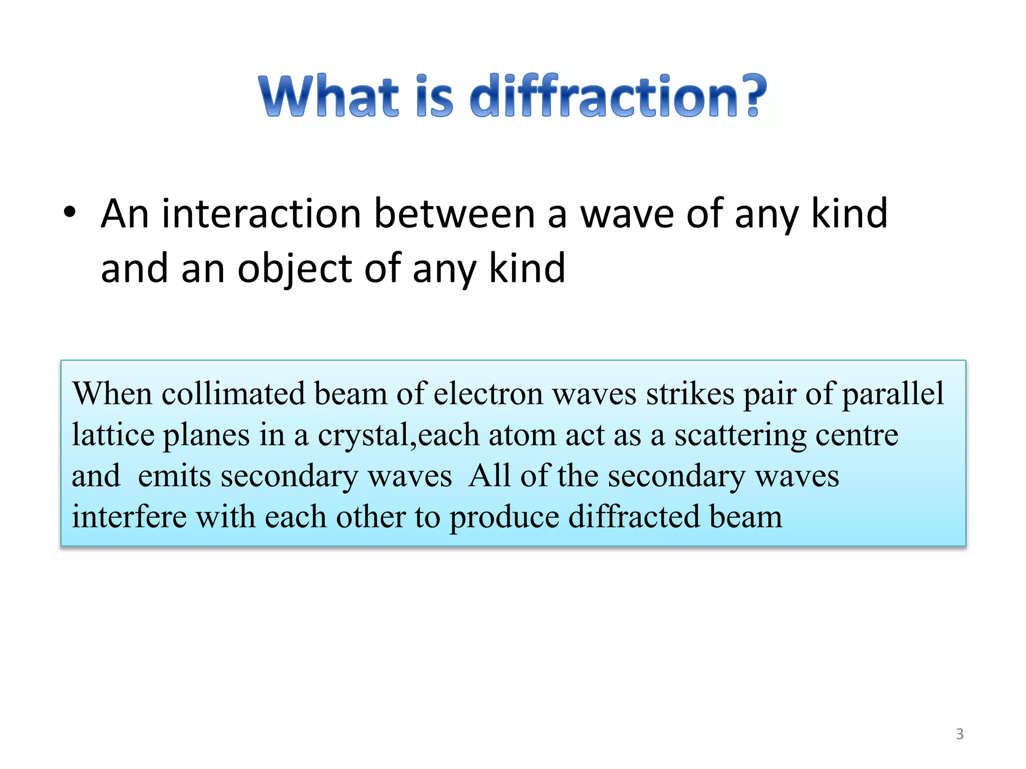 Electron Diffraction And Neutron Diffraction Pptx Physics Science