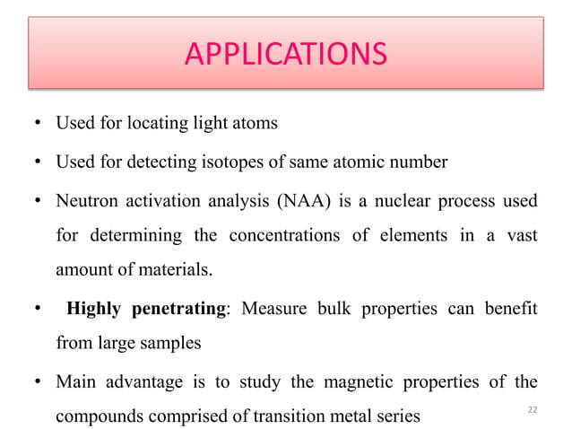Electron Diffraction And Neutron Diffraction Pptx Physics Science