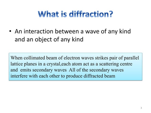 Electron diffraction and Neutron diffraction | PPTX | Physics | Science
